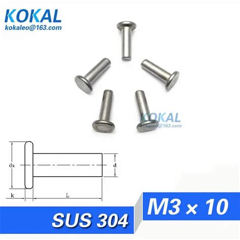 [304 M3 10]100pcs Free Shipping Sus304 Stainless Steel M3 Screw Series