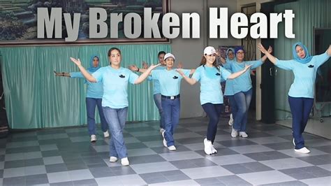 Fajero Line Dance My Broken Heart Youtube