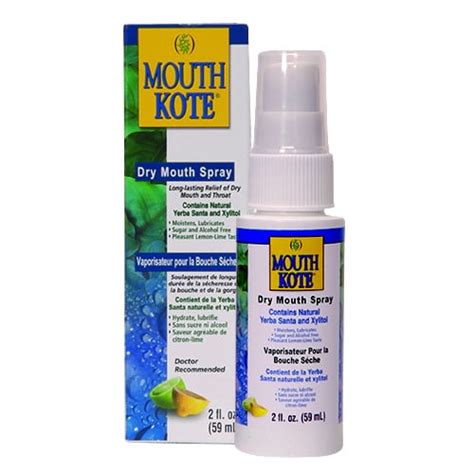 Mouth Kote Oral Moisturizer Spray For Dry Mouth And Throat 2 Oz 2 Pack