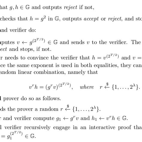 pietrzak s succinct argument for the proof of exponentiation language l