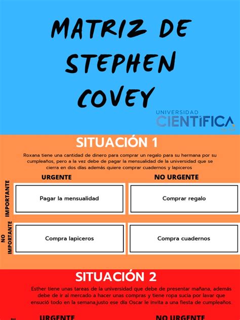 Matriz De Covey Tarea Grupal Pdf