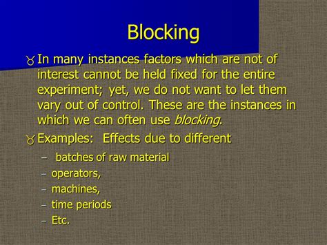 Iii Blocking Two Level Designs Blocking Example Four Blocks