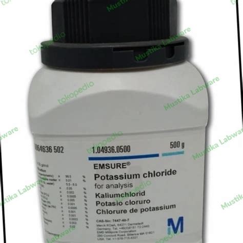 Jual 1 04936 0500 Kcl Potassiun Chloride 500 G P A Merck Kota