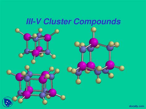 Iii V Cluster Compounds Organometallic Chemistry Lecture Slides