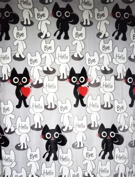 Плед покривало з флісу Білі та чорні котики ТЕТ а ТЕТ 220х240 см Велсофт мікрофібра ТТП02 3