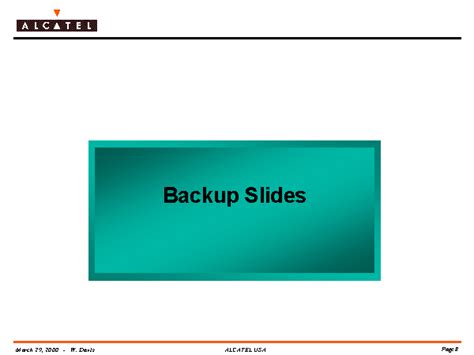 Backup Slides