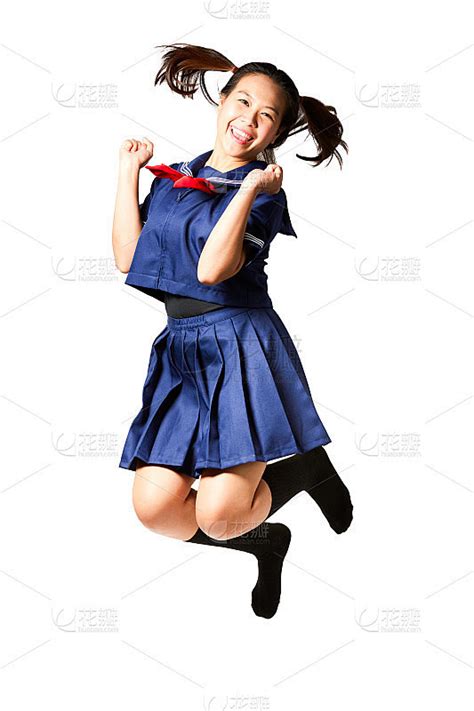 日本风格的女学生。