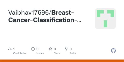 Github Vaibhav17696 Breast Cancer Classification Using Support Vector Machine Classifier