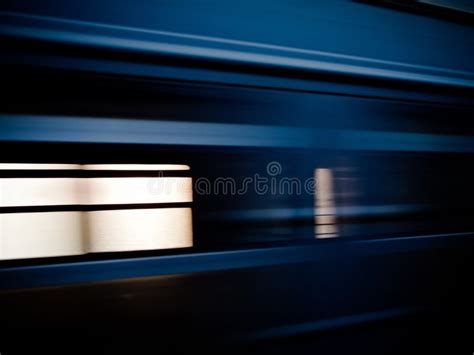 Passing Train Stock Image Image Of Motion Train Night 44591761