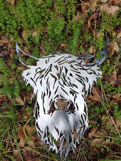 Highland Cow Head Metal Highland Cow Head Metal Cow Highland Cow