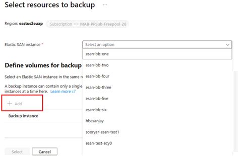 Configure Azure Elastic San Backup Using Azure Portal Preview Azure Backup Microsoft Learn
