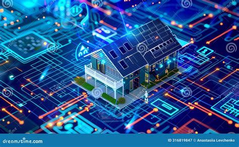 Smart Home Automation Control System Innovation Technology Stock Illustration Illustration Of
