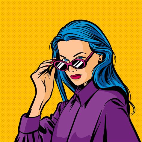 Pop Art Woman Vector Art Icons And Graphics For Free Download