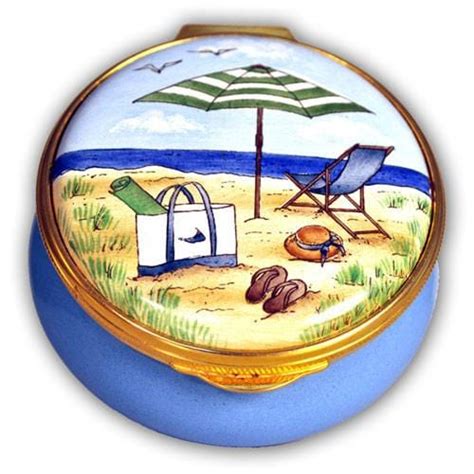 English Enamel Pill Boxes Andersons Nantucket