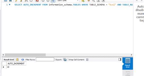 Mysql Why Informationschematables Shows Incorrect Value Of Auto