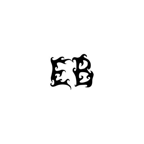 Premium Vector Eb Monogram Logo Design Letter Text Name Symbol