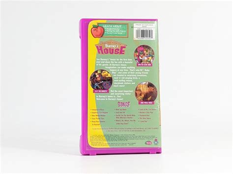 Barney Come On Over To Barneys House Vhs 2000 Purple Clam Shell