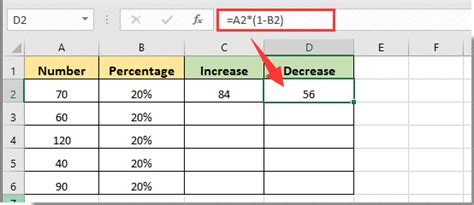 How To Increase Or Decrease Cell Numbervalue By Percentage In Excel