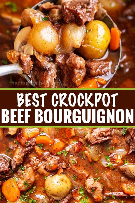 Best Crockpot Beef Bourguignon The Chunky Chef