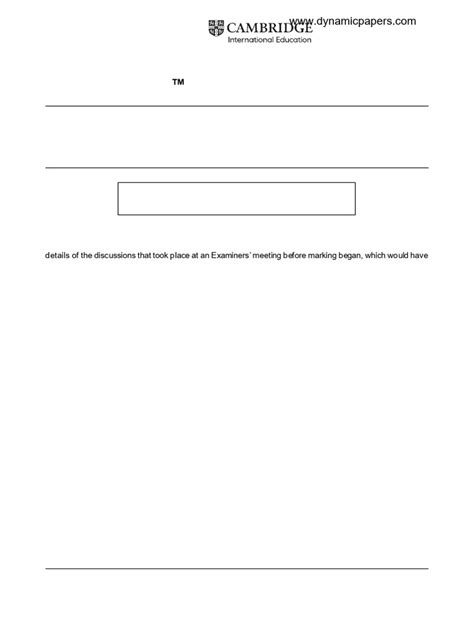 Igcse Chemistry March 2024 0620 M24 Ms 62 Pdf