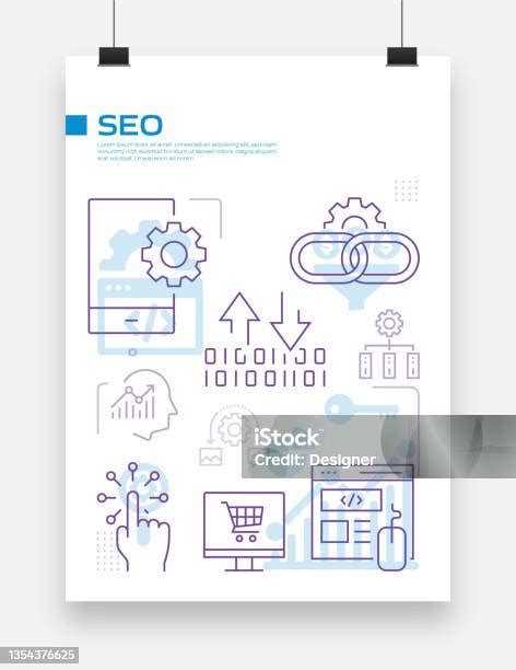Seo 관련 모던 라인 스타일 벡터 일러스트레이션 0명에 대한 스톡 벡터 아트 및 기타 이미지 0명 Html