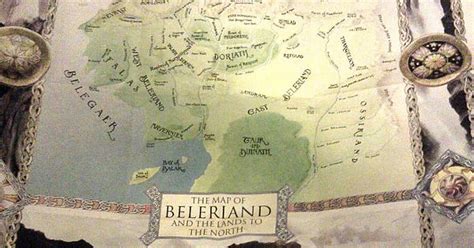 My Beautiful Poster Of The Map Beleriand Illustrated By John Howe Imgur