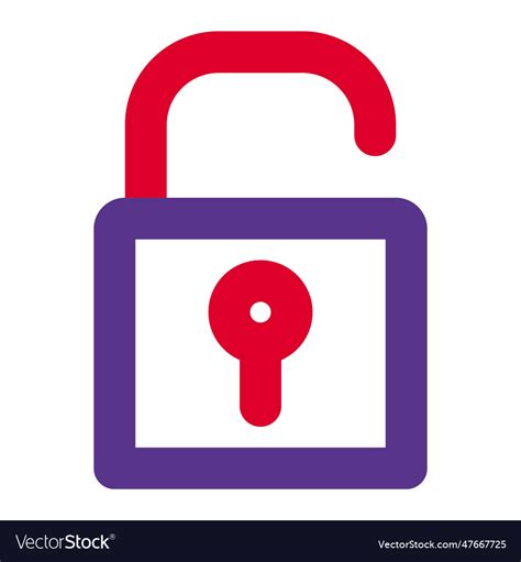 unlock security in computer system royalty free vector image