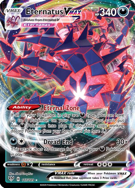Eternatus Vmax 117189 Darkness Ablaze Pokemonkaartnl