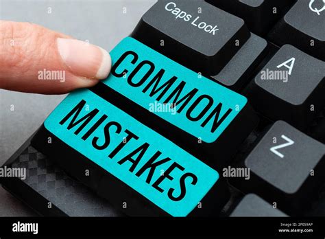 Conceptual Display Common Mistakes Business Overview Actions That Are