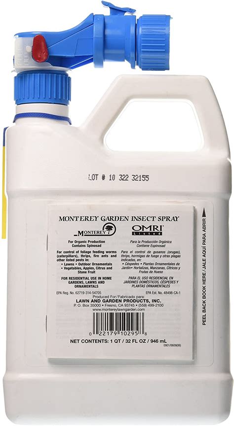 Monterey Lg6138 32oz Garden Insecticidepesticide Plant Disease