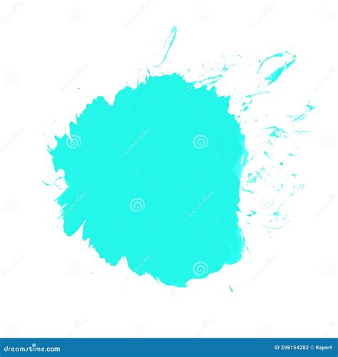 Isolated Light Blue Color Blob Stock Illustration Illustration Of