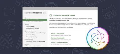Electron API Demos Screenshots Electrons Github Demo