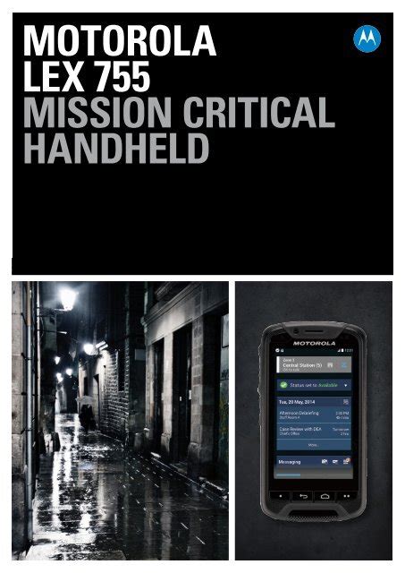 Lex 755 Mission Critical Handheld Brochure