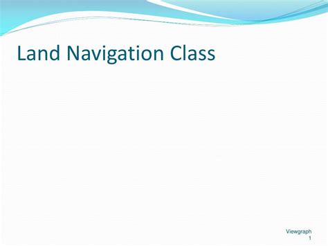 Ppt Land Navigation Class Powerpoint Presentation Free Download Id