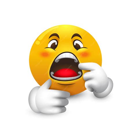 Premium Vector Hand Drawn Hungry Emoji Illustration