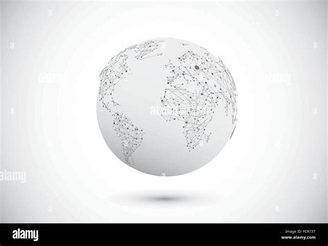 Modern Globe Connections Network Design Stock Vector Image And Art Alamy