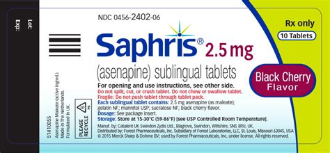 Saphris Drug Class Usage Dosage Side Effects Interactions And