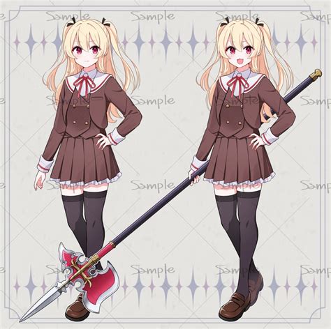 ケモミミ制服少女【計48枚武器・ケモミミ着脱】 Yama Booth