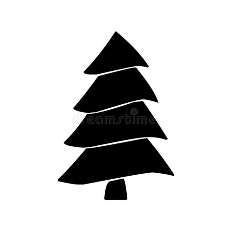 Coniferous Tree Conifer Pine Fir Juniper Spruce Nature Graphic Vector Illustration In