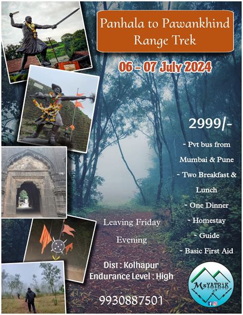 Panhala Pawankhind Vishalgad Historical Range Trek 2024 Mumbai Hikers