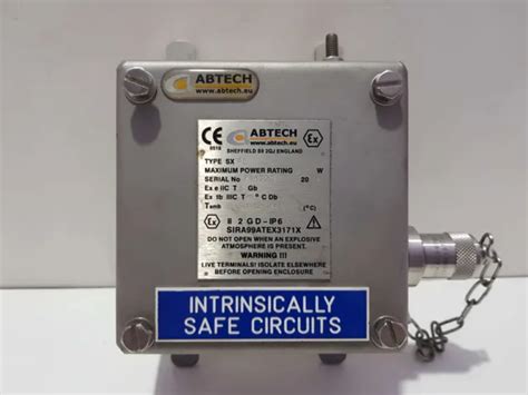 Abtech Type Sx 45 Intrinsically Safe Enclosure Sira99atex3171x Eur 370