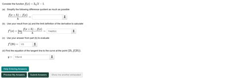 solved consider the function f x 2x−1 a simplify the