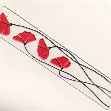 Stained Glass Poppy Etsy