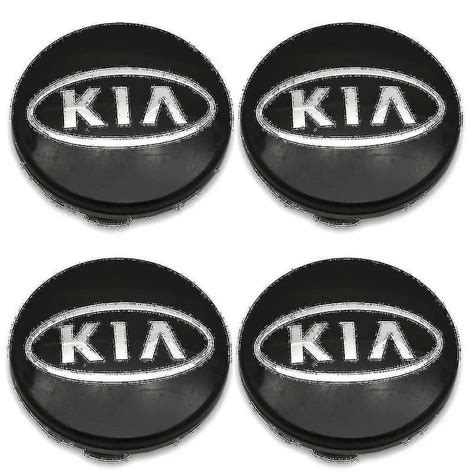 Good Quality Black Kia Car Wheel Center Caps Hub Cover 60mm 4 Pcs For