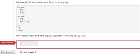 Solved I M Not Understanding Static Scoping Vs Dynamic Chegg