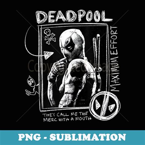 Marvel Deadpool And Wolverine Maximum Effort Doodle Portrait Inspire