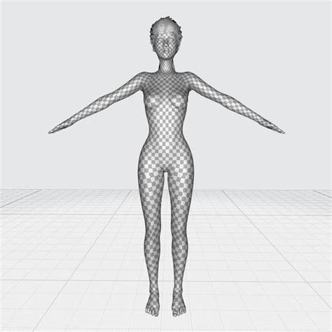 D Model Woman Naked Hight Quality Real Time VR AR Low Poly CGTrader