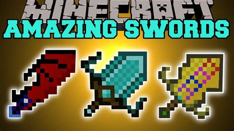 Minecraft AMAZING SWORDS SWORD ABILITIES UPGRADES DEADLY MOBS