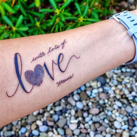 Memorial Fingerprint Tattoo Designs Printable Calendars AT A GLANCE
