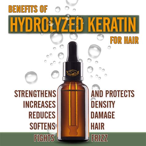 Proteína de queratina hidrolizada 10fl oz 1 onza líquida El cabello